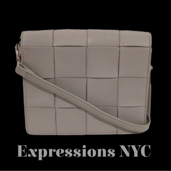 Expressions Nyc | Bags | Expressions Nyc Front Flap Crossbody Gray ...